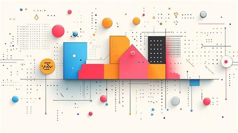 Futuristic Datadriven Skylines Abstract Visuals In Soft Pastel Tones Premium Ai Generated Image