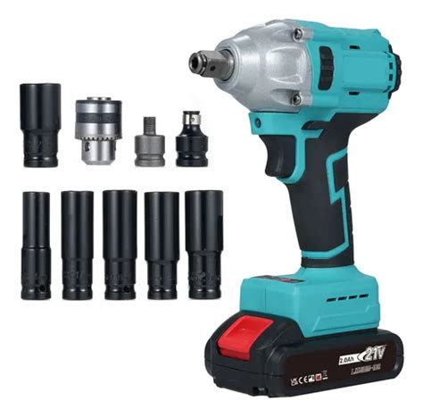 Impact Spanner Bits Kit 21v With Batteries Spanner 600nm Mercadolibre