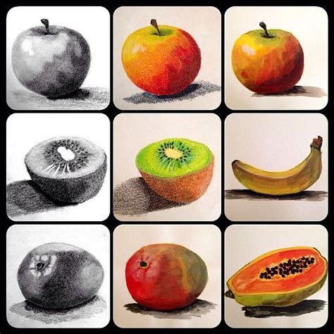 Dibujos A Lápiz De Frutas