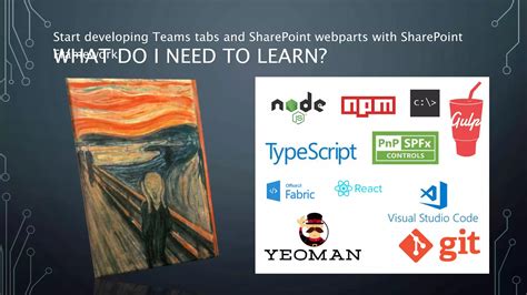 Start Developing Microsoft Teams Tabs And Sharepoint Webparts With