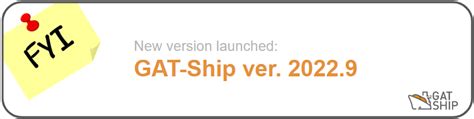 Gat Ship Ver 20229 Launched On September 7th