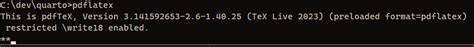 Command Pdflatex Not Found Attempting Install Issue Quarto Dev Quarto Cli GitHub