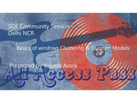 Windows Clustering And Quorum Basics Pptx