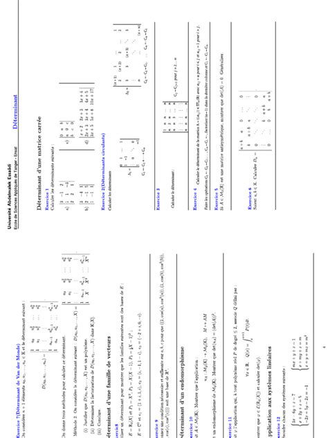 td determinant pdf