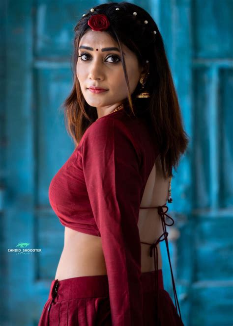 Vasanthi Krishnan Stills In Half Saree Lehenga South Indian Actress