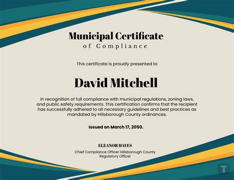 Sample Free Electrical Certificate Of Compliance Template To Edit