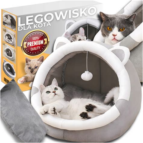 Legowisko Domek Dla Kotka MaŁego Kota KrÓlika Budka Kojec Zabawka