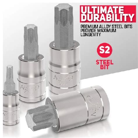 Neiko 60pc Master Torx Bit Socket And External Torx Set Tool House Ltd