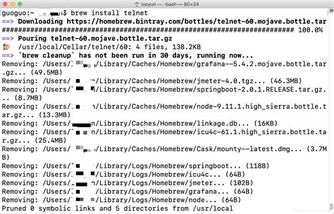 Mac安装并使用telnet命令操作brew Install Telnet Csdn博客
