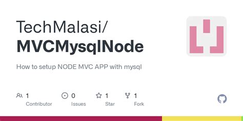 GitHub TechMalasi MVCMysqlNode How To Setup NODE MVC APP With Mysql
