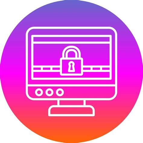 Ransomware Line Gradient Circle Icon 43640136 Vector Art At Vecteezy