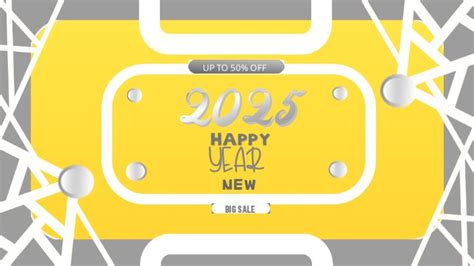 Linear Solid Geometry The 2025 Yellow And Gray Trend Template Edit