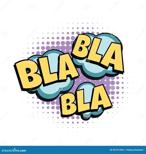 3d Blah Blah Blah On A 3d Halftone Comic Speech Bubble Explosion