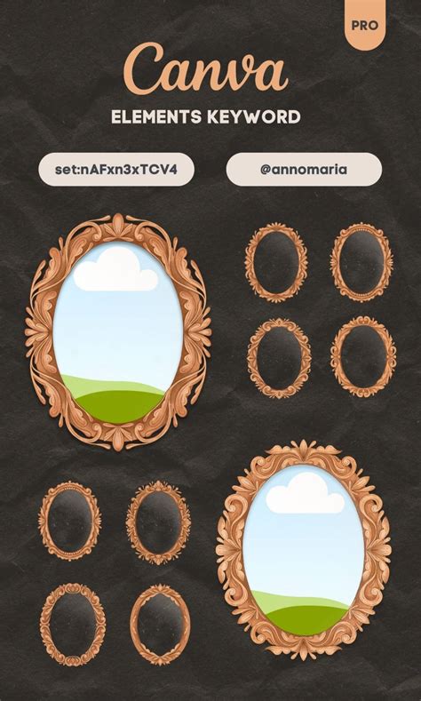 Aesthetic Vintage Photo Frames On Canva Templates For Bloggers Keyword Elements Canva Vintage