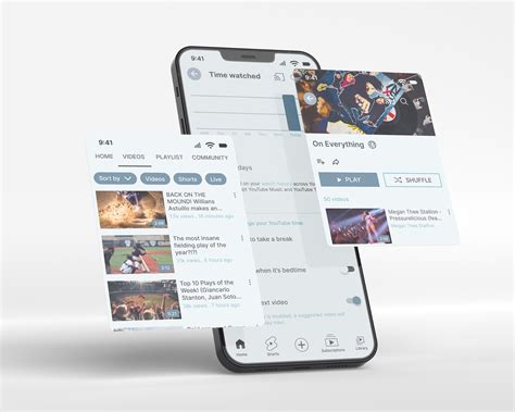 YouTube App Redesign UX UI Design On Behance