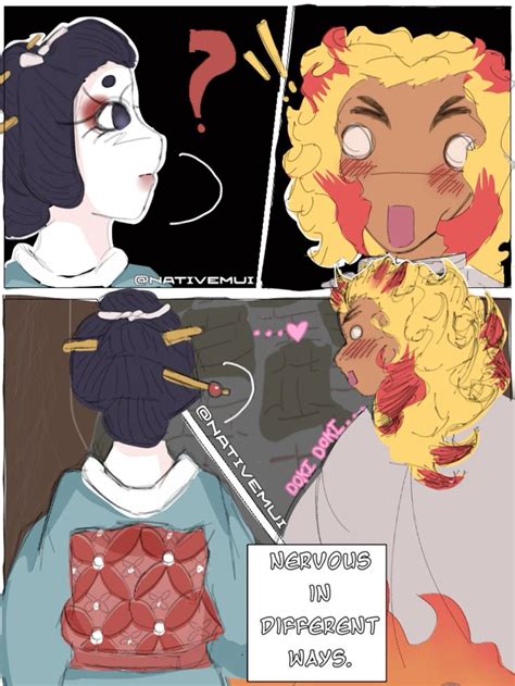 Yuko X Kyojuro Oc X Canon Panel 2 In 2024 Comic Drawing Digital