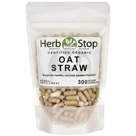 Oat Straw Capsules Skin Science Co