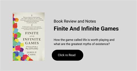 Finite And Infinite Games Summary Of Key Ideas