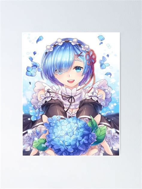 Rem Re Zero Poster By Ahmedtaki Redbubble