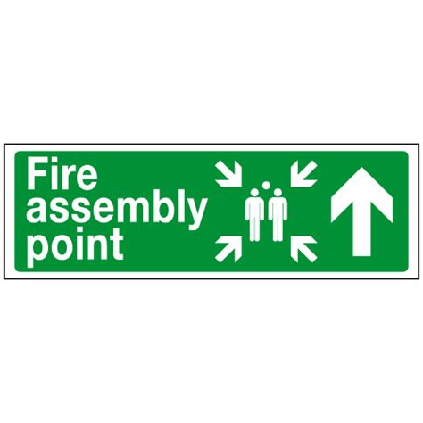 Fire Assembly Point Arrow Up Sign Ref Ap5 Safety Sign Warehouse