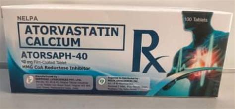 Atorsaph 40 Atorvastatin Calcium 40mg Film Coated Tablet 100s Price In