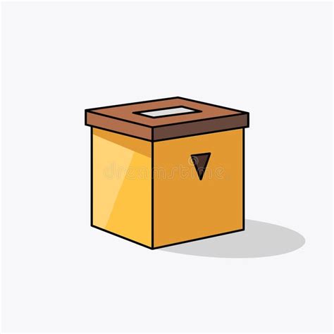Voting Box Vector Flat Minimalistic Isolated Illustration Stock Vector Illustration Of Paper
