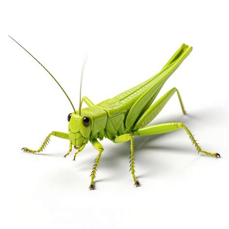 Premium Photo 3d Grasshopper On White Background Stunning Unreal Engine Render
