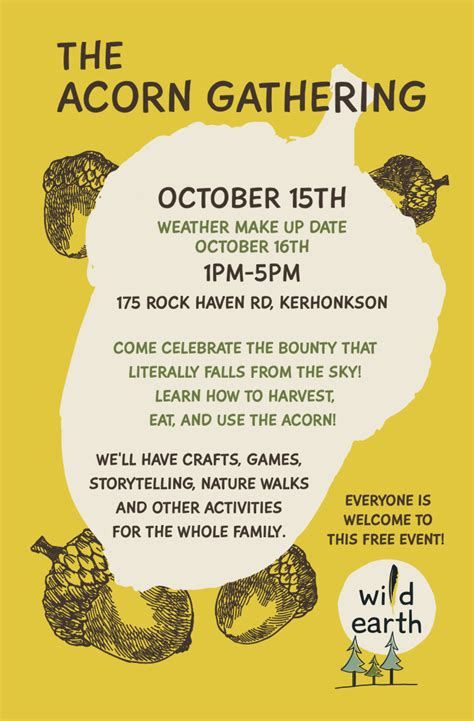 The Acorn Gathering Wild Earth