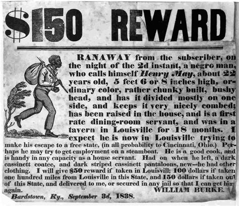 This Picture Shows A Bounty Set On A Runaway Slave Bounties On Slaves