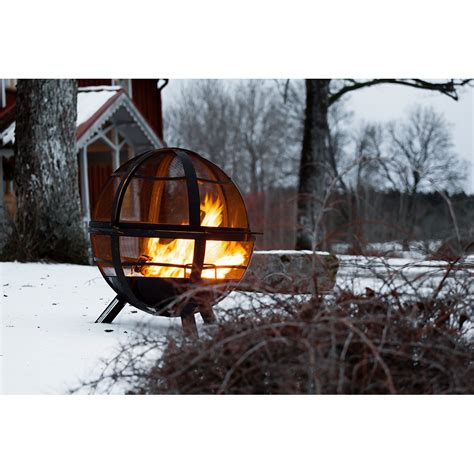 Vatra De Foc Landmann Ball Of Fire Otel 86 X 79 5 X 89 5 Cm Negru