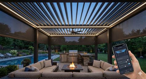 Motorized Louvered Pergolas Cost Features And Benefits