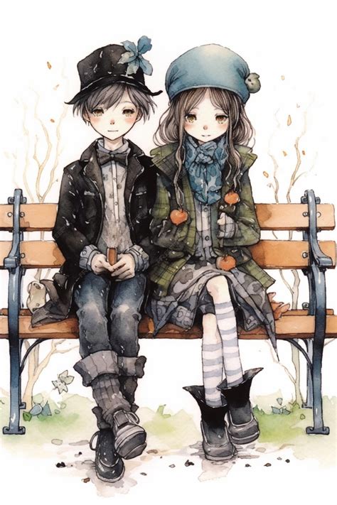 Two Anime Girls Drawing