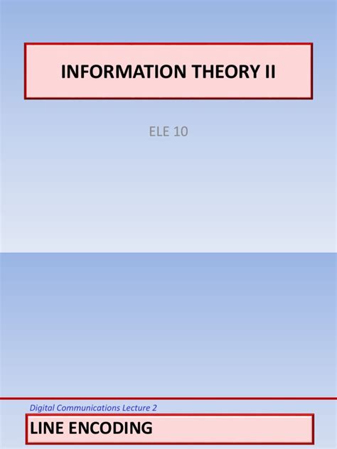 Digital Communications Lecture 2 Rev01 Pdf Digital Signal Data