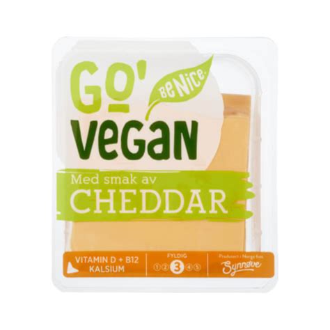 Govegan Sliced Cheddar 200g Skivet Cheddar Vegansk