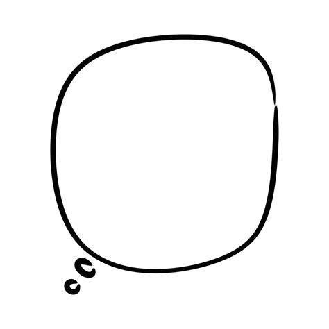 Doodle Speech Bubble Illustration Isolated Hand Drawn Chat Bubble
