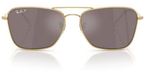 Ray Ban Caravan Reverse 58mm Polarized Square Aviator Sunglasses For