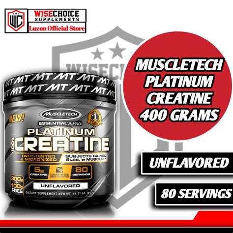 Muscletech Platinum 100 Creatine 400 Grams Lazada Ph