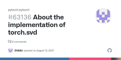 about the implementation of torch svd · issue 63136 · pytorch pytorch