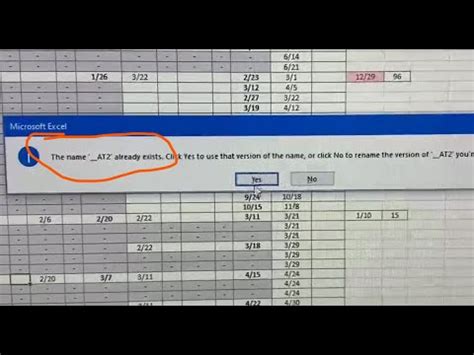 Lỗi tên khi copy sheet trong excel The name xxx already exists YouTube