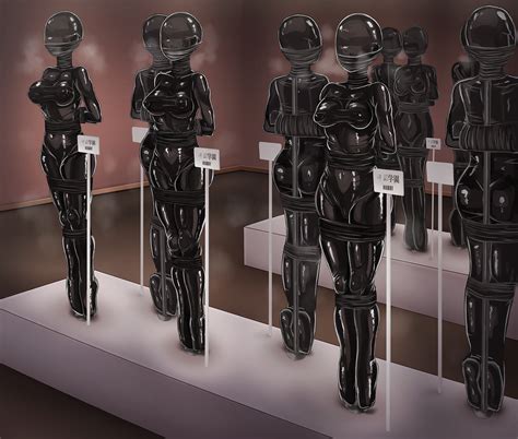 Rule 34 Barcode Bondage Clothed Gimp Suit Japanese Text Kanji Latex