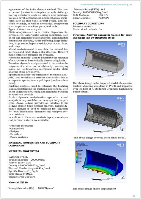Design Optimization Of Excavator Bucket Using Finite Element Method Pdf