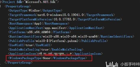 Winui3打包exe程序 哔哩哔哩