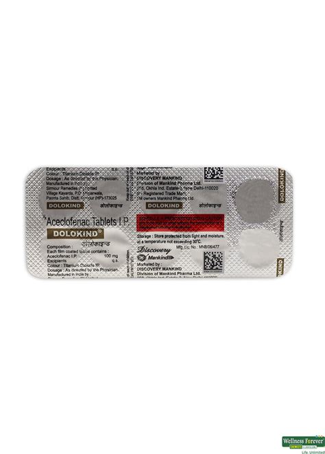 Buy Dolokind 10 Tablets Online At Best Prices Wellness Forever