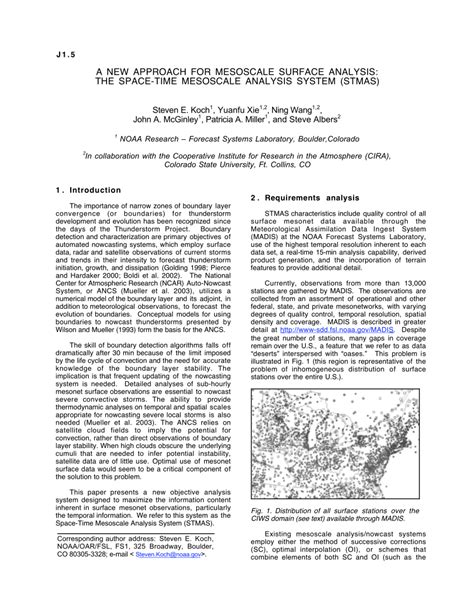 Pdf A New Approach For Mesoscale Surface Analysis The Space Time