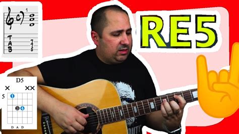 Acorde Re Quinta Re5 🎸 D5 🎸 Para Todas Las Guitarras 🤘varias Posiciones
