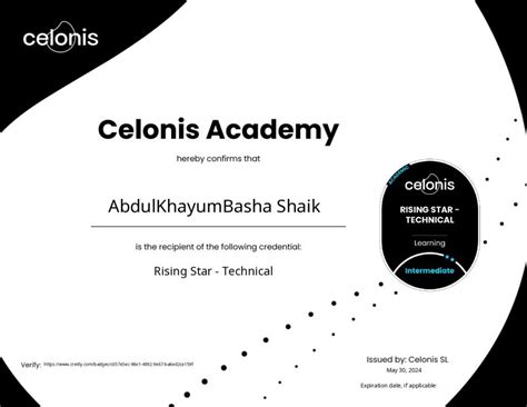 Shaik Abdul Khayum Basha On Linkedin Rising Star Technical From Celonis