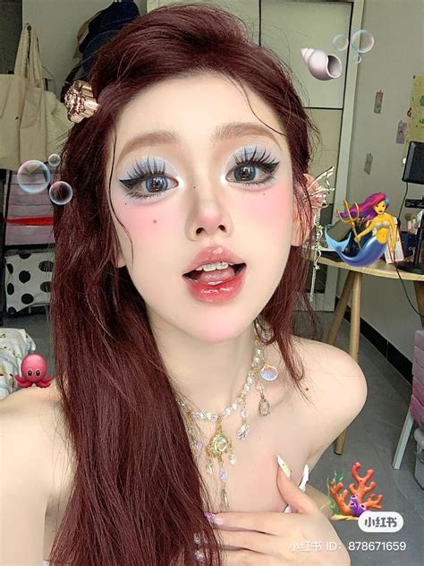 🖇 Dyn Makeup Pt 7 ᥫ᭡ Alternative Makeup Asian Makeup Ethereal Makeup