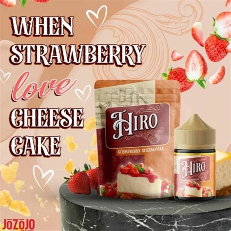 Jual Liquid Hiro Strawberry Cheesecake 60ml By Jozojo Brew X Eliquid 3mg Shopee Indonesia