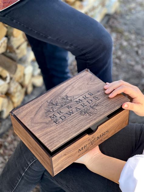 Custom Personalized Wooden Keepsake Box Christmas T For Etsy