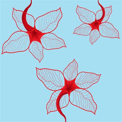 Premium Vector Lilly Flowers Vector Background